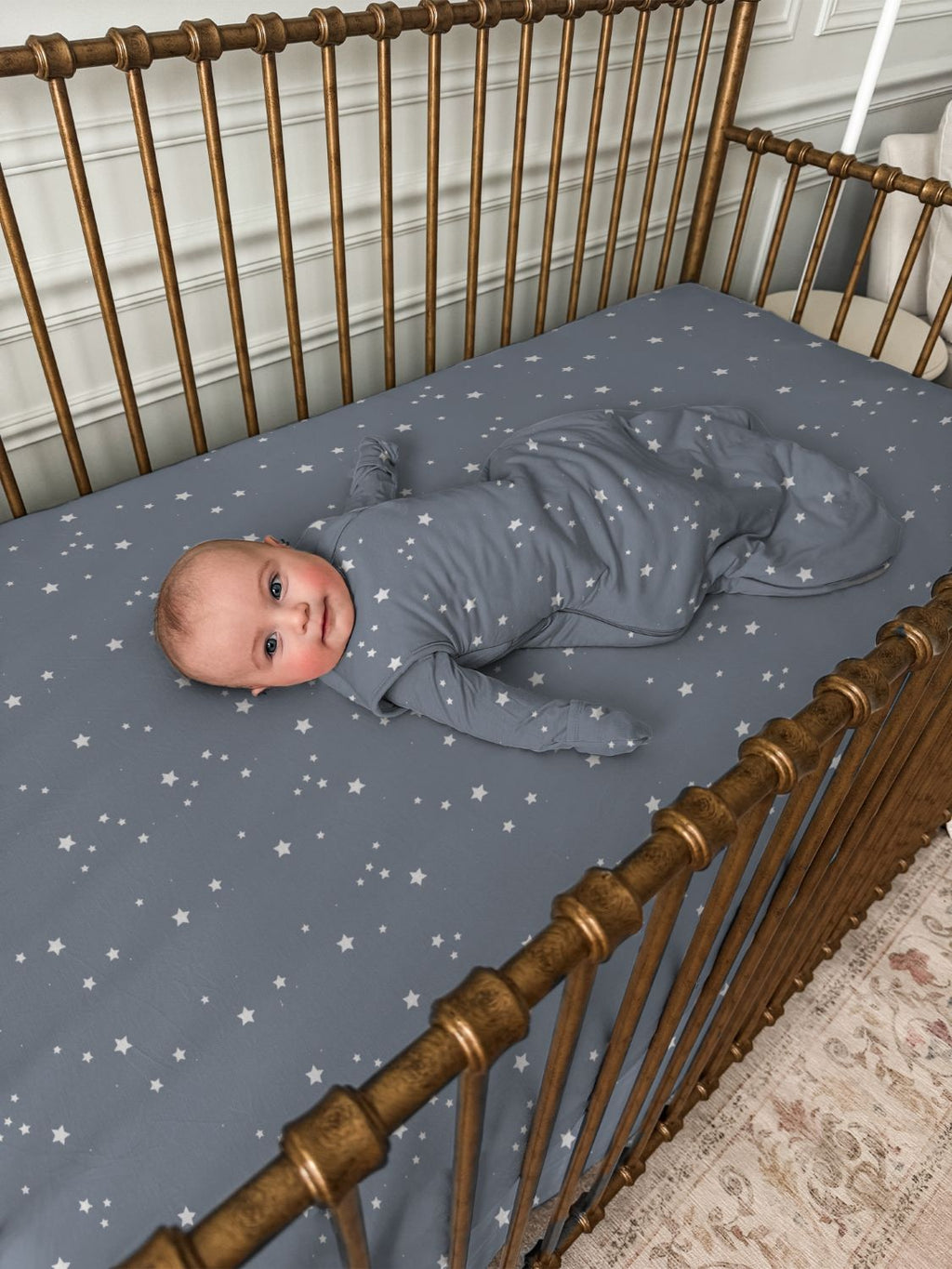 Magnolia Light Taupe Bamboo Viscose Crib Sheet | günamüna