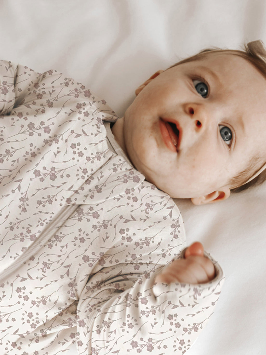 Posie Mauve 2.5 TOG Bamboo Viscose Long Sleeve Sleep Sack | günamüna